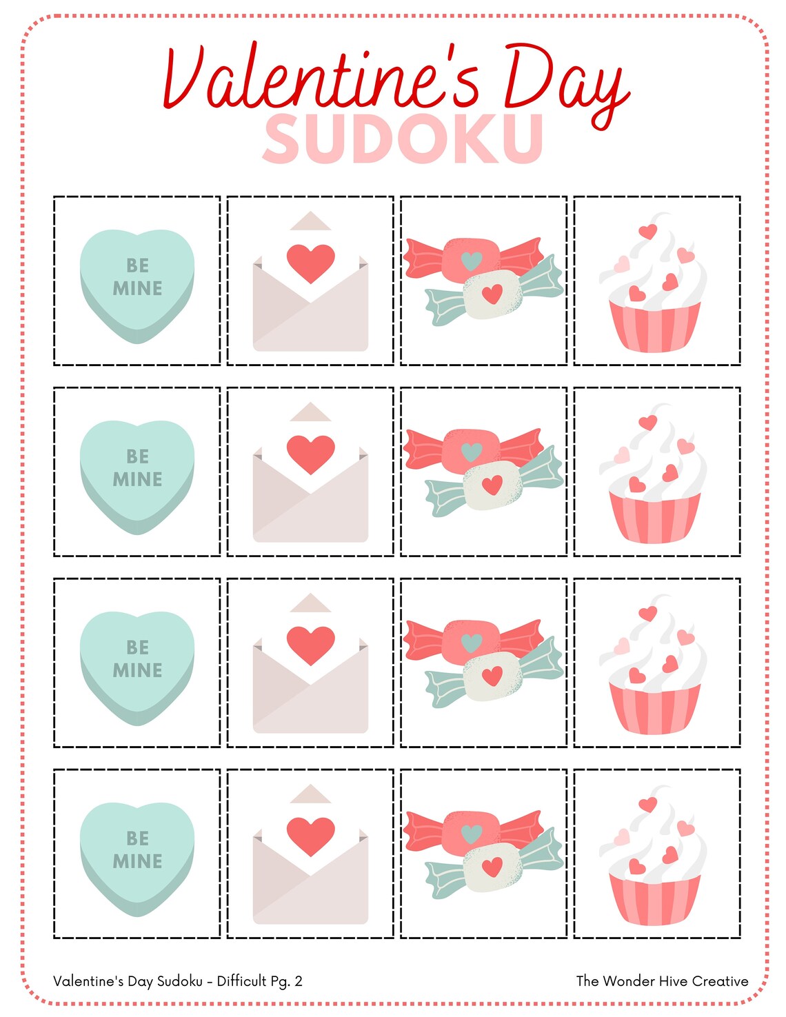 Valentines Day Printable for Kids Cute Fun Activity Homeschool ...