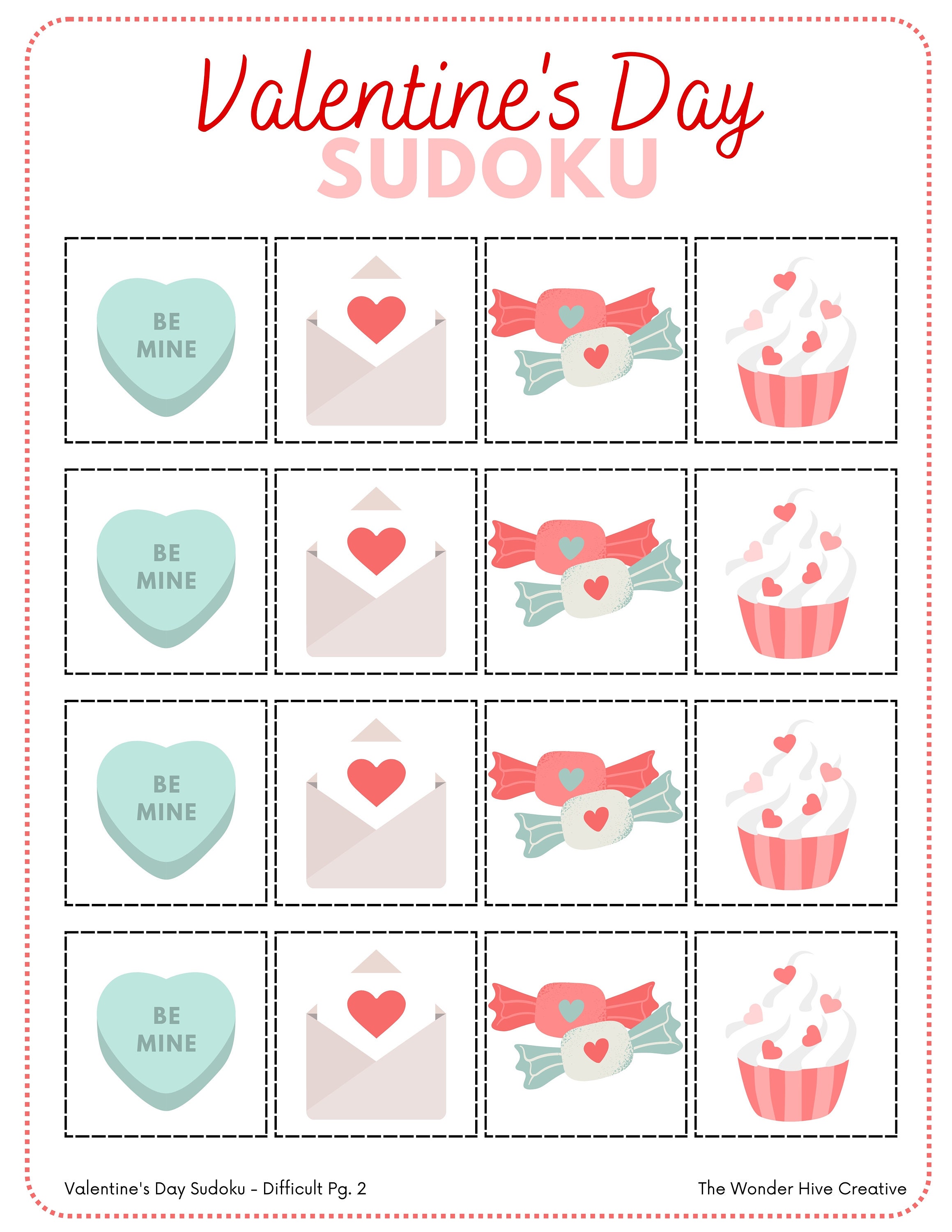 Valentines Day Printable for Kids Cute Fun Activity Homeschool ...