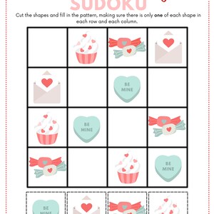 Valentines Day Printable for Kids Cute Fun Activity Homeschool ...