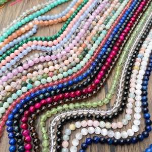 Natural Gemstone Round Beads,6mm/8mm/10mm Smooth Round Beads,amethyst ...