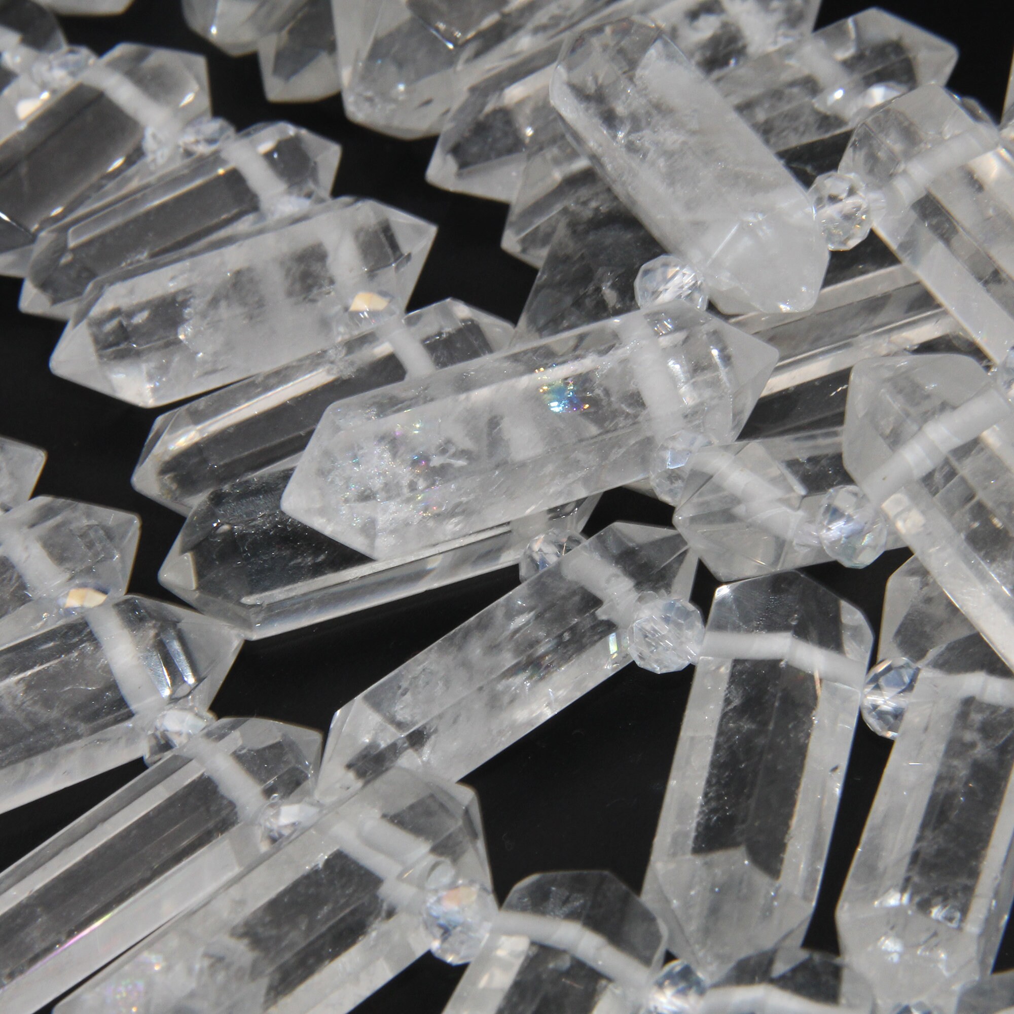 Natural Clear Crystals Tower Beadslarge Obelisk Crystals - Etsy