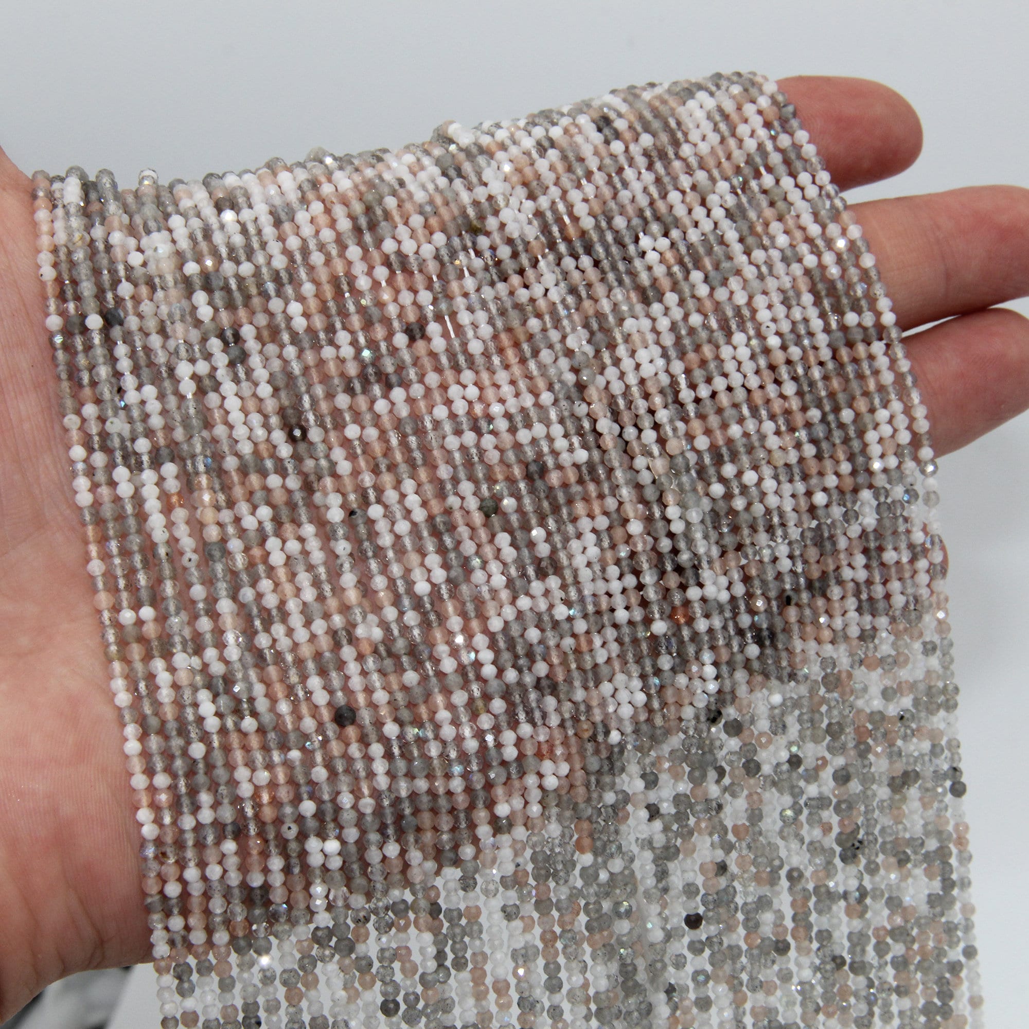 2mm Natural Semi Precious Stonesmoky - Etsy