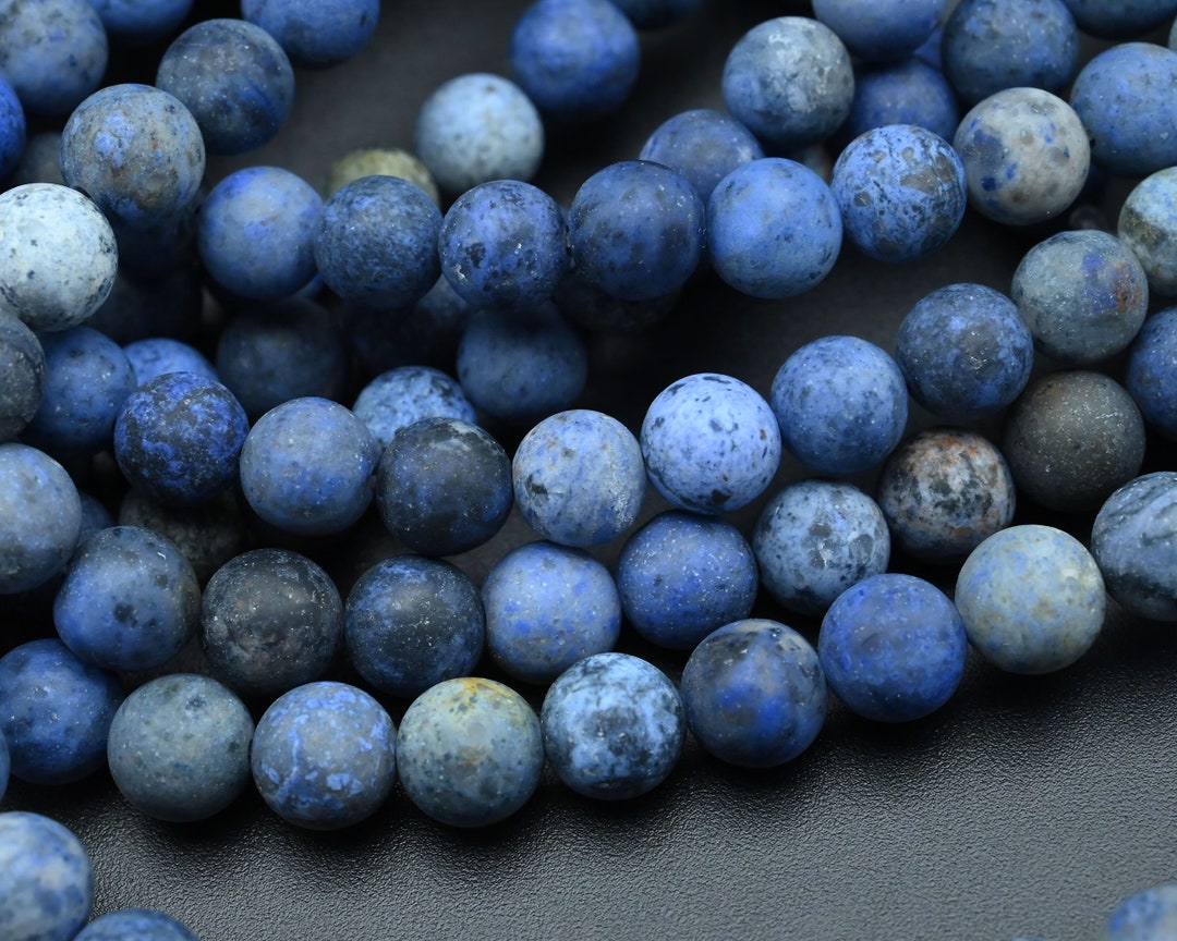 Natural Blue Stone Round Beads,matte Round Beads,loose Beads for ...