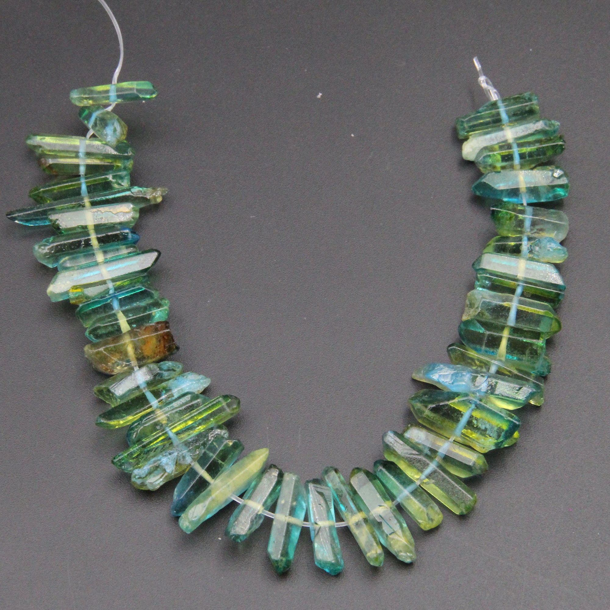 8 Inch Green Crystals Quartz Point Beadspolish Crystals - Etsy