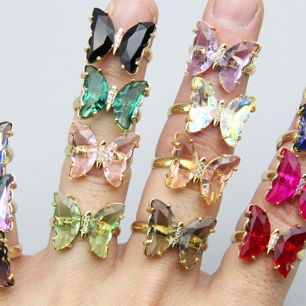 Butterfly Ring - Etsy