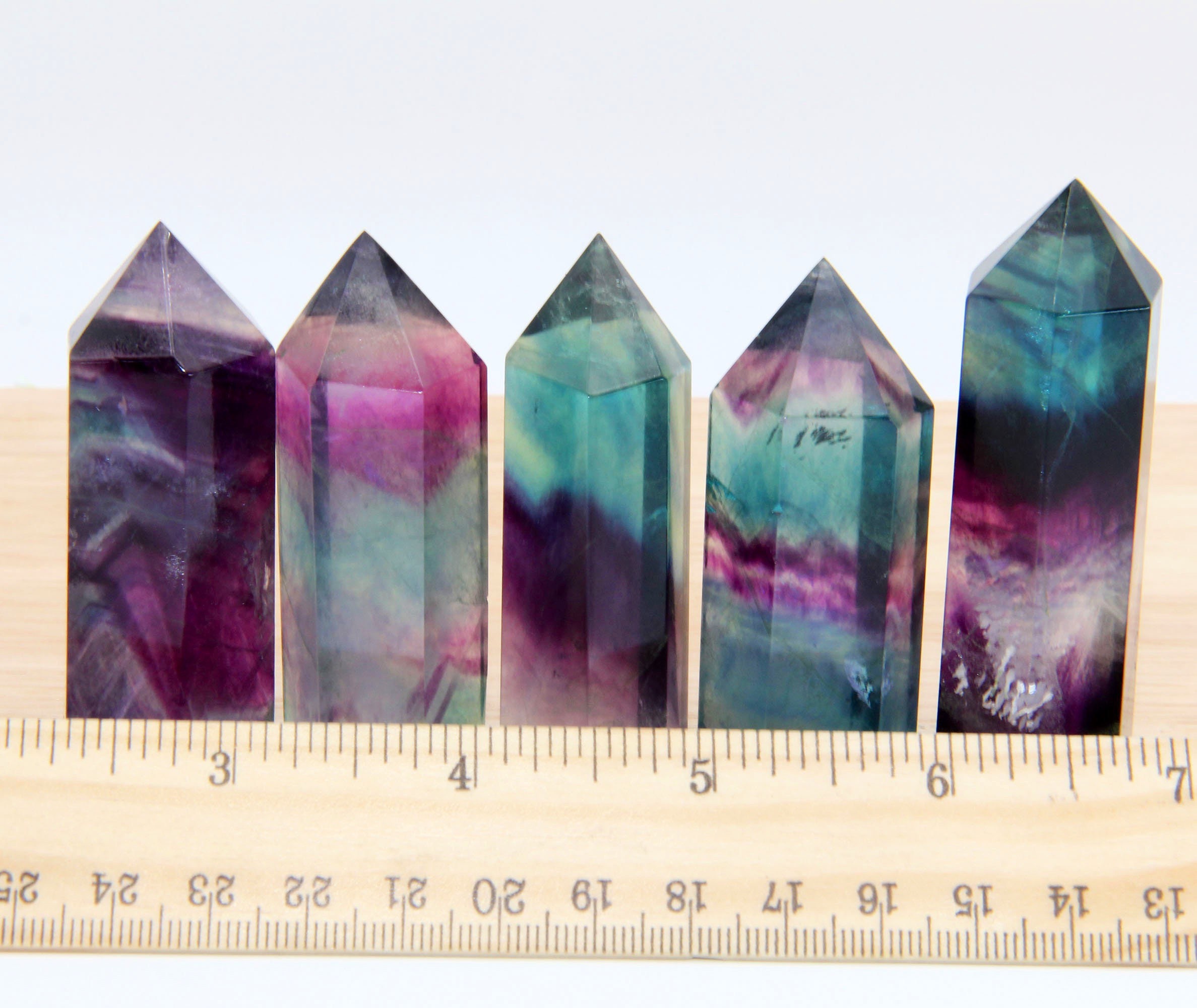 AAAA Natural Rainbow Fluorite Tower,purple Fluorite Tower,crystals ...