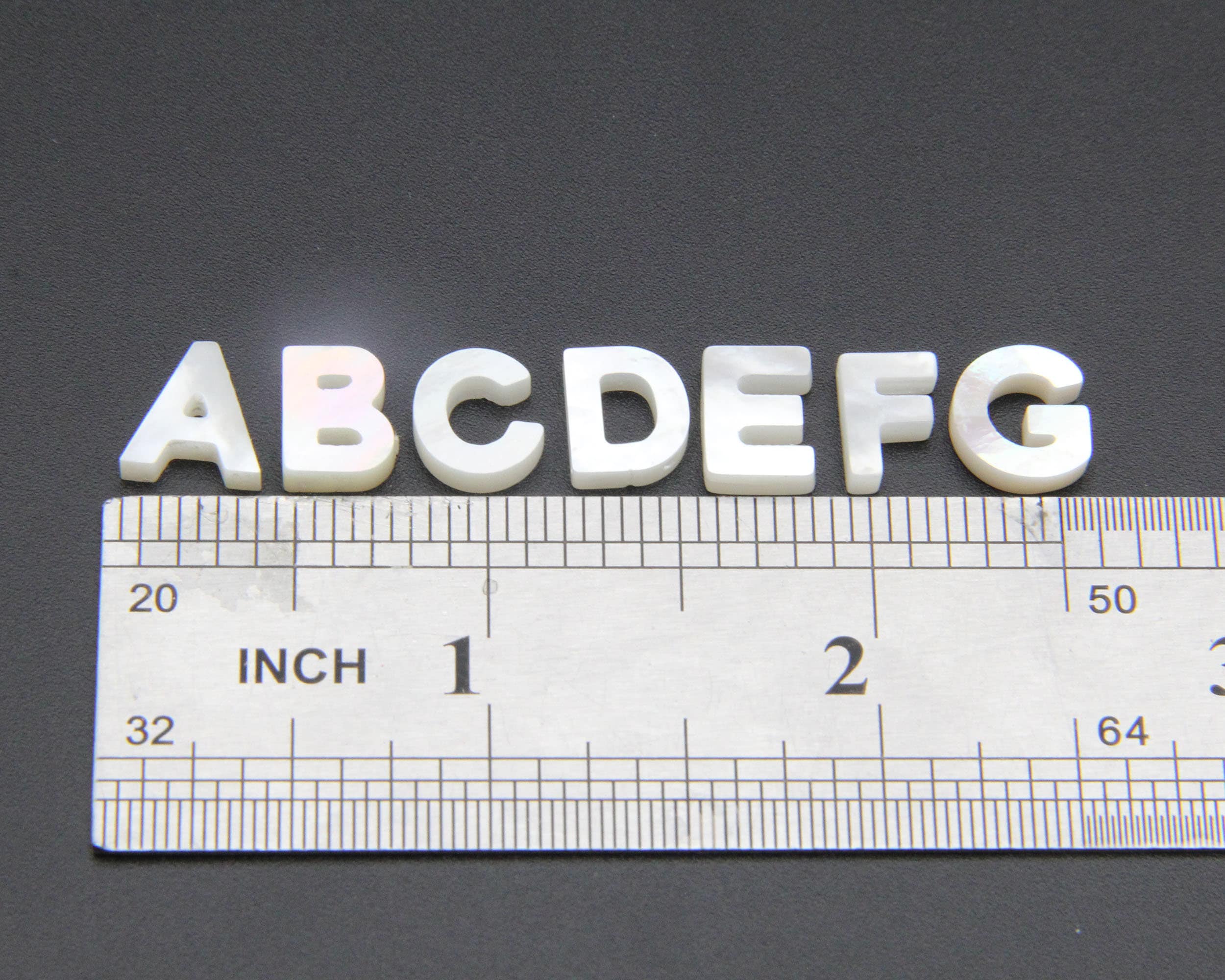 White Shell Alphabet Beads26 Letters Shell Beadsname - Etsy