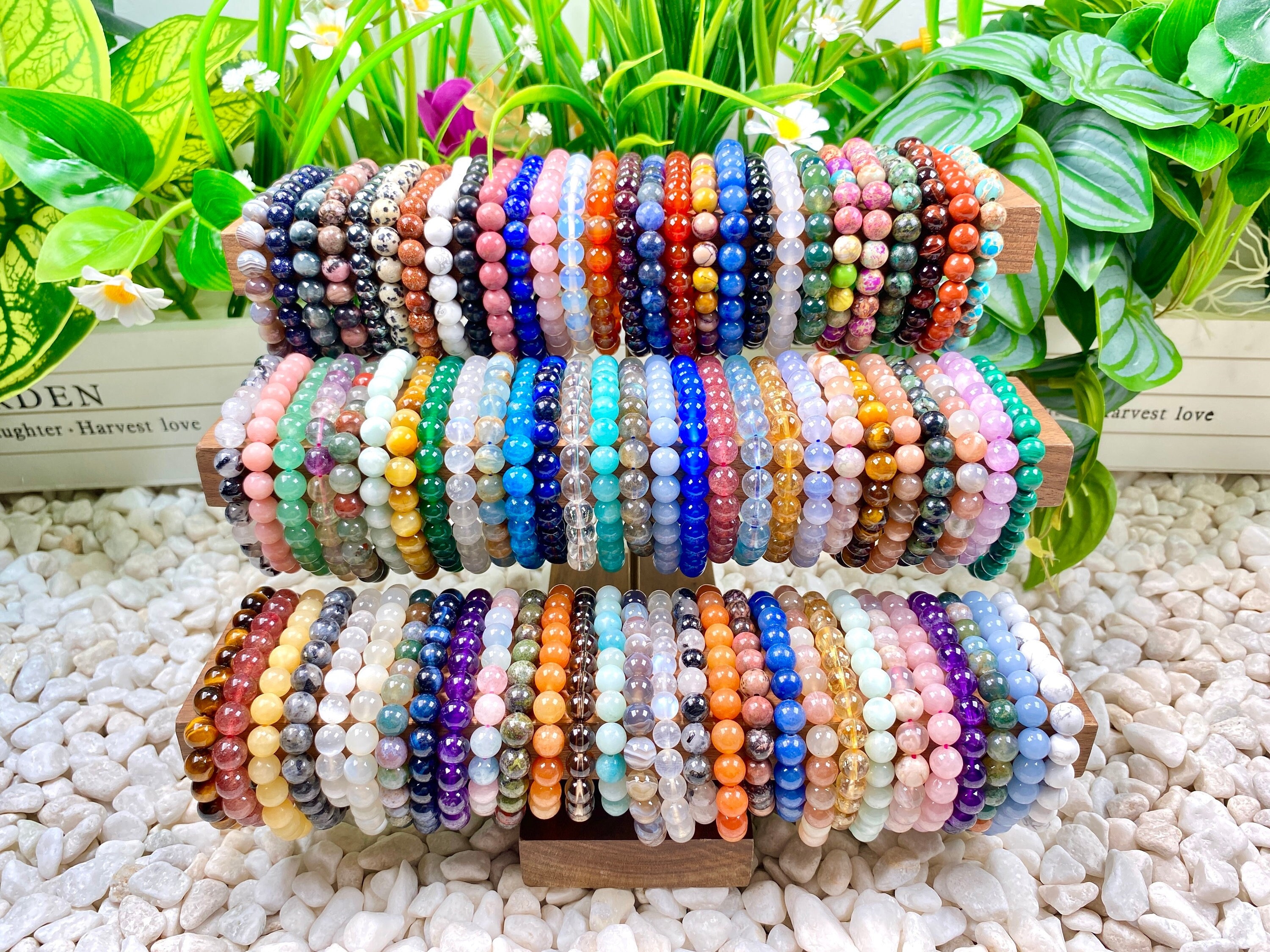 Natural Crystal Bracelet,6mm/8mm/10m Round Gemstone Bracelet Natural Crystal Bracelet,6mm/8mm/10m Round Gemstone Bracelet