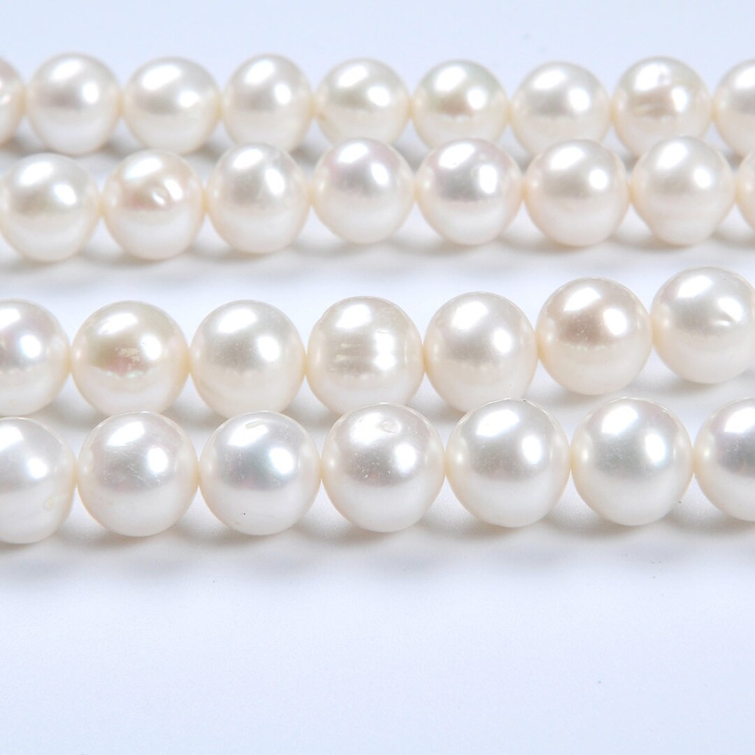 AA 8~9mm Bright White Clear Freshwater Pearl,genuine Freshwater Pearl,0 ...