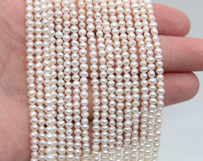 34mm Small Pearl Beads,fresh Water Pearl,luster White Pearl,natural ...
