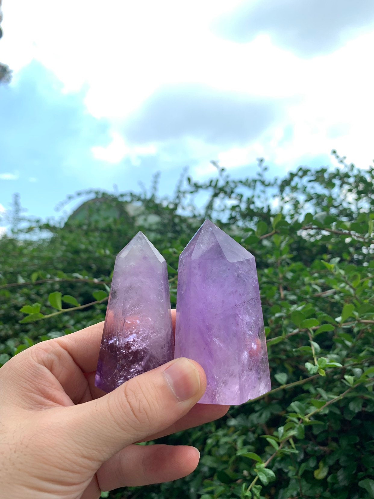 Natural Amethyst Crystal Quartz Tower.crystal Wedding - Etsy