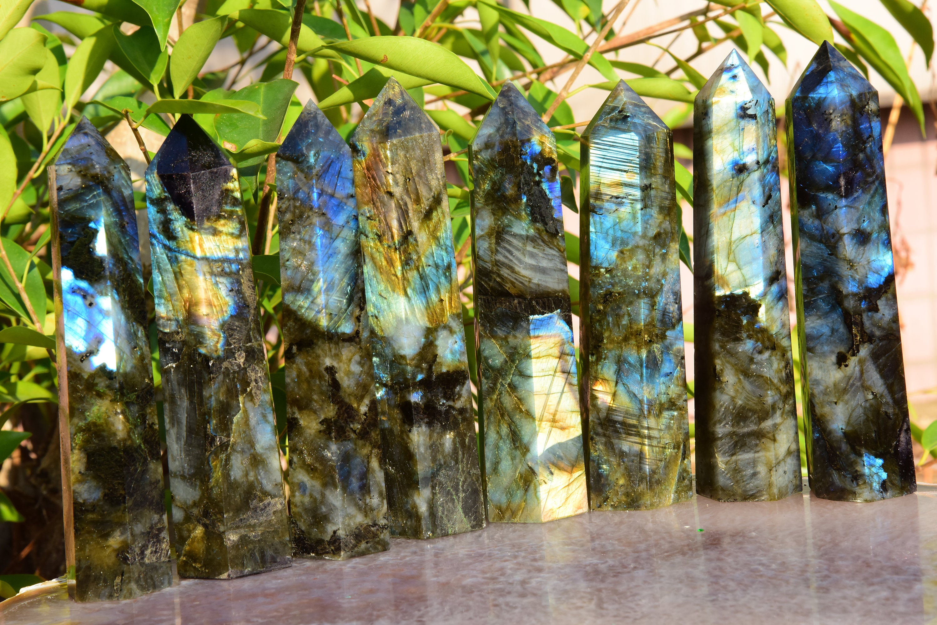 AAAA 6 Inches Rainbow/blue Large Labradorite Towerbig Crystal - Etsy