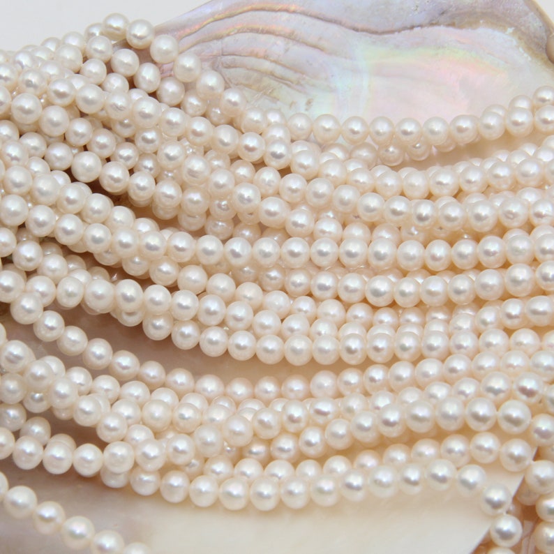 6~7mm AAA Round Pearl Beads,white Small Pearl,seed Necklace Pearl ...