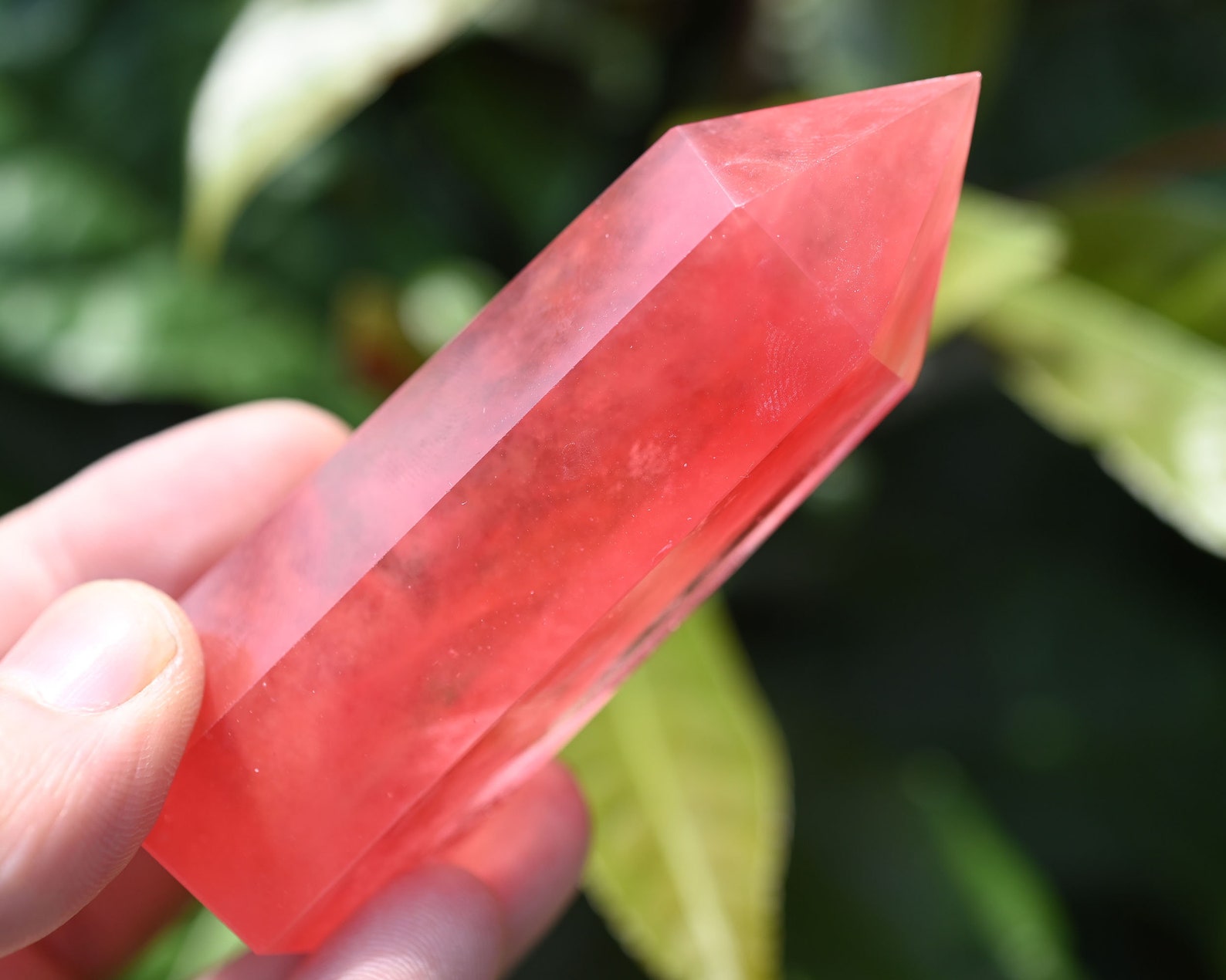 3~7'watermelon Crystal Tower,obelisk Healing Tower Decor,point Tower ...
