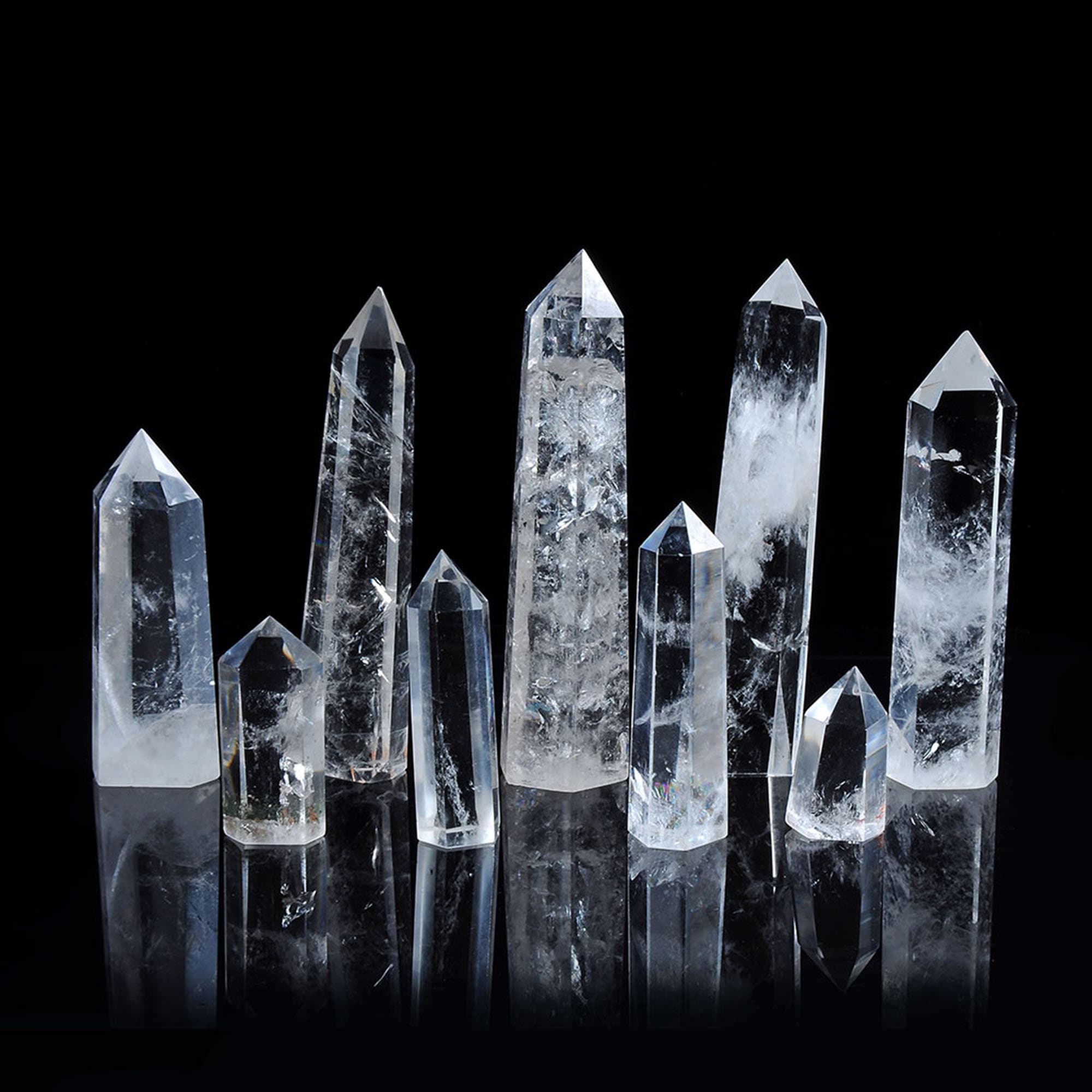 Natural Crystal Tower.large Crystal Wands.crystal Obelisk | Etsy