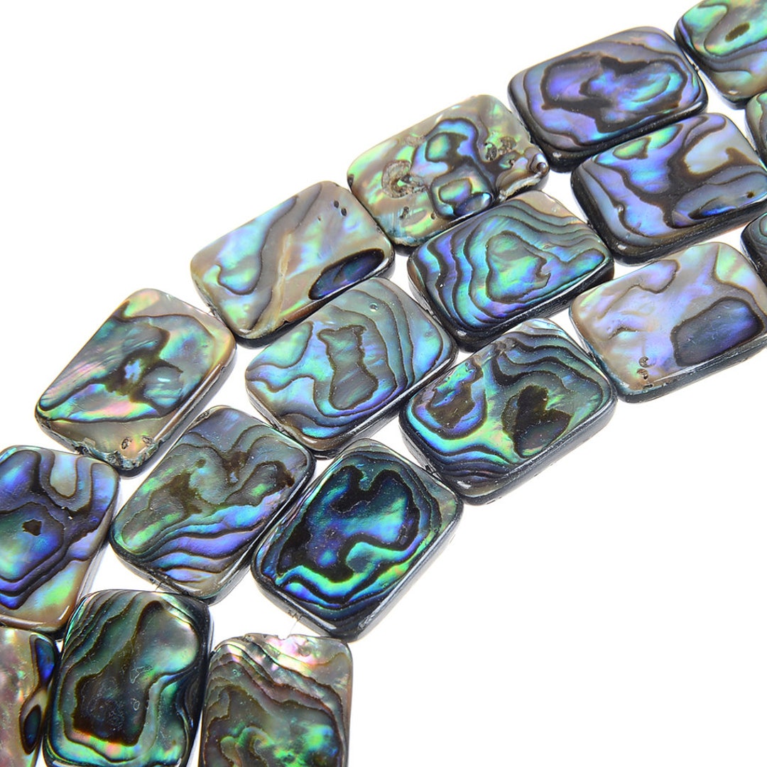 15.3 Inch Natural Abalone Shell,flat Rectangle Shell,bright Polish ...