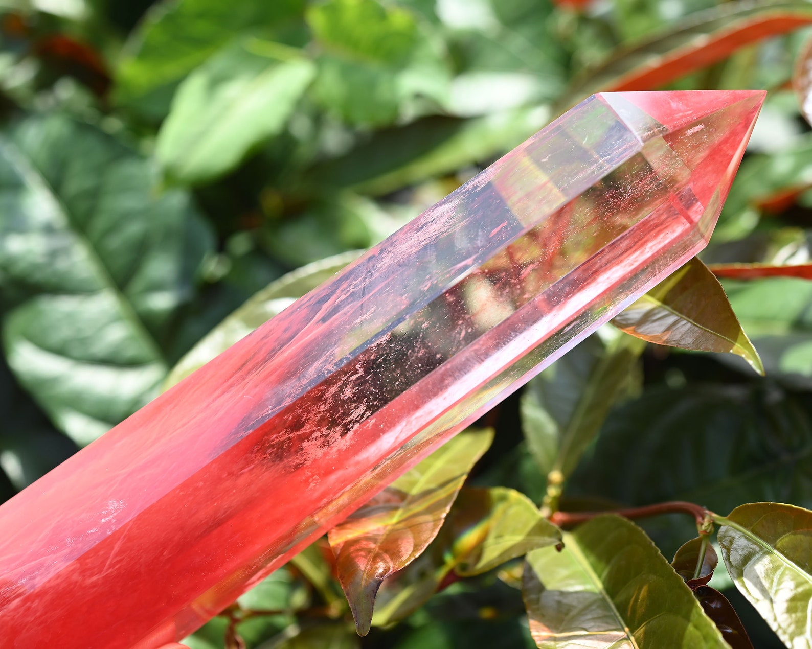 37'Watermelon Crystal TowerObelisk Healing Tower | Etsy