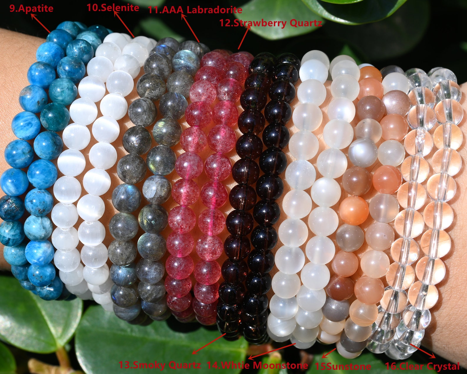70 Kinds of 6MM Round Gemstone Braceletstretchy Beads - Etsy