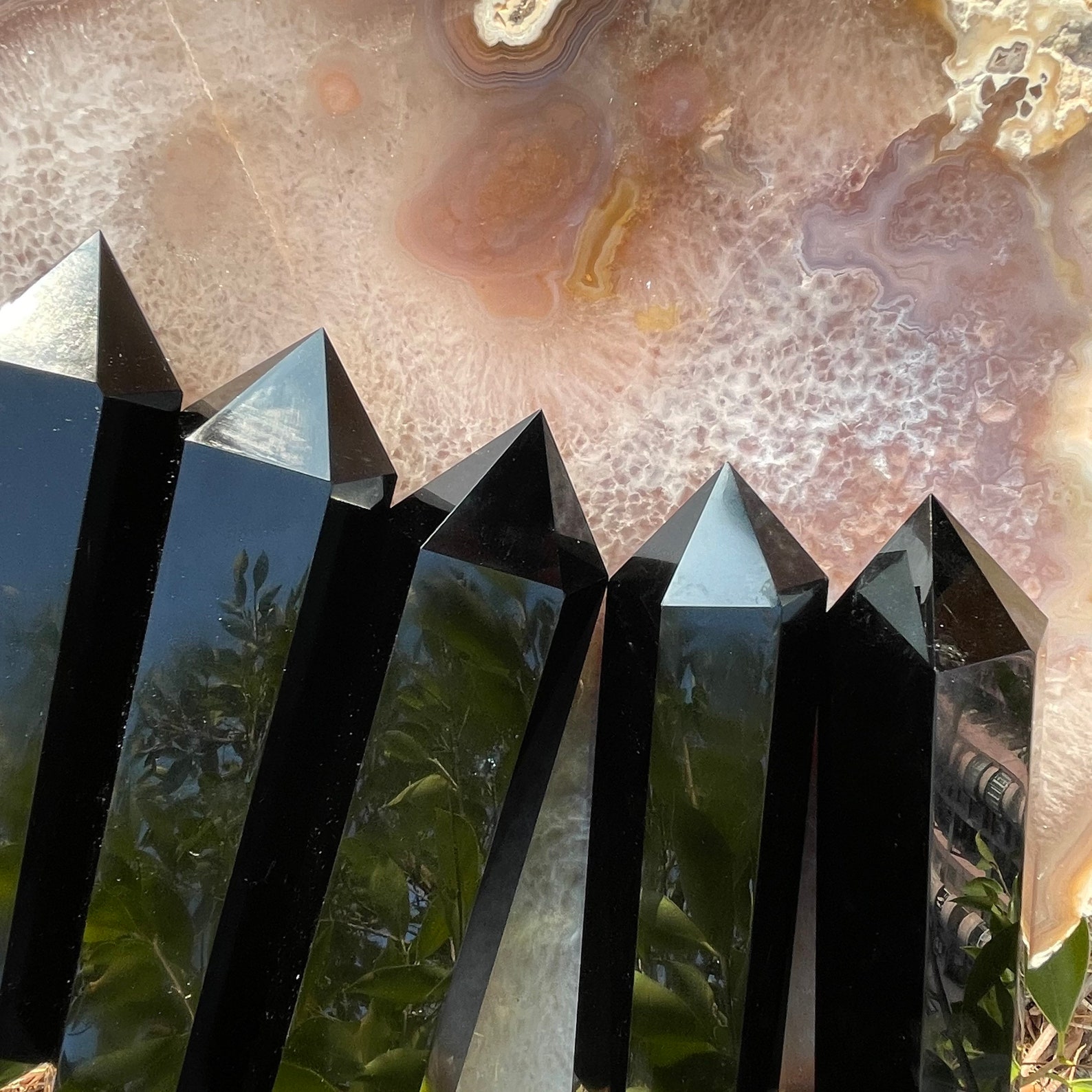 69 Large Black Obsidian TowerHealing Crystal TowerBig | Etsy