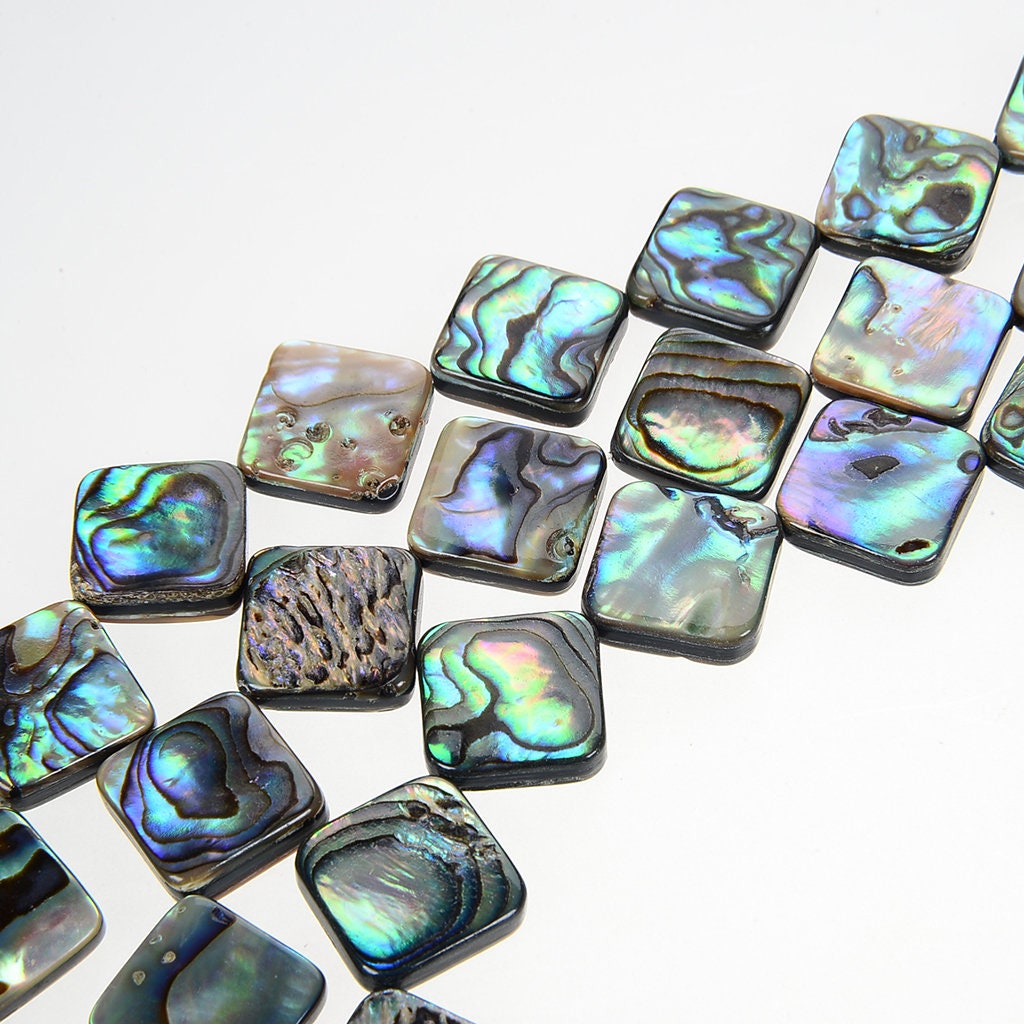 15.3 Inch Natural Abalone Shell,flat Square Shell,bright Polish Abalone ...