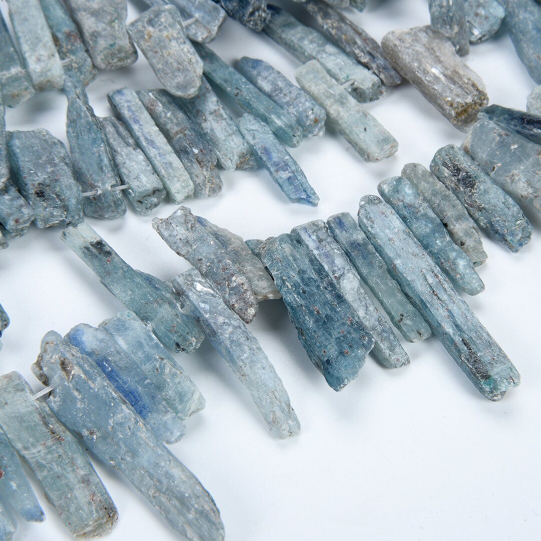 15.9 Inch Natural Raw Blue Apatite High Quality Crystal Beads Wholesale ...