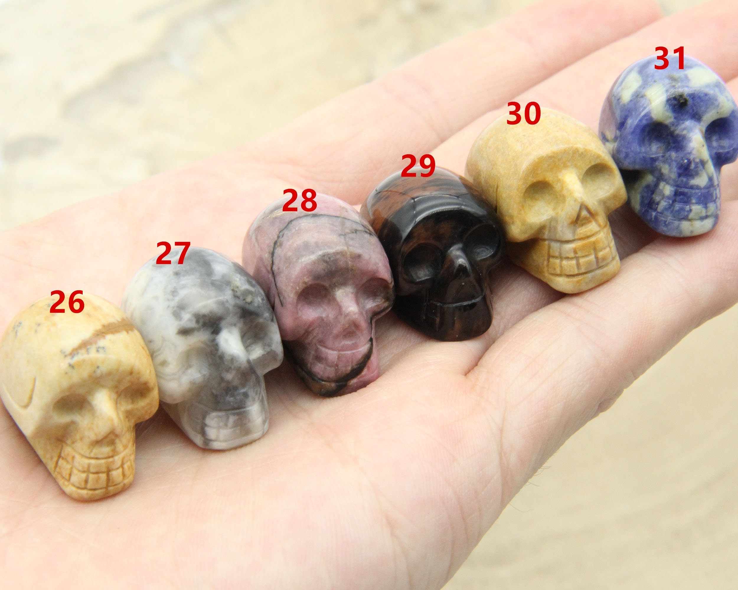 31 Kinds of 1 Inch Small Skulldecor Skullshalloween Skulls | Etsy