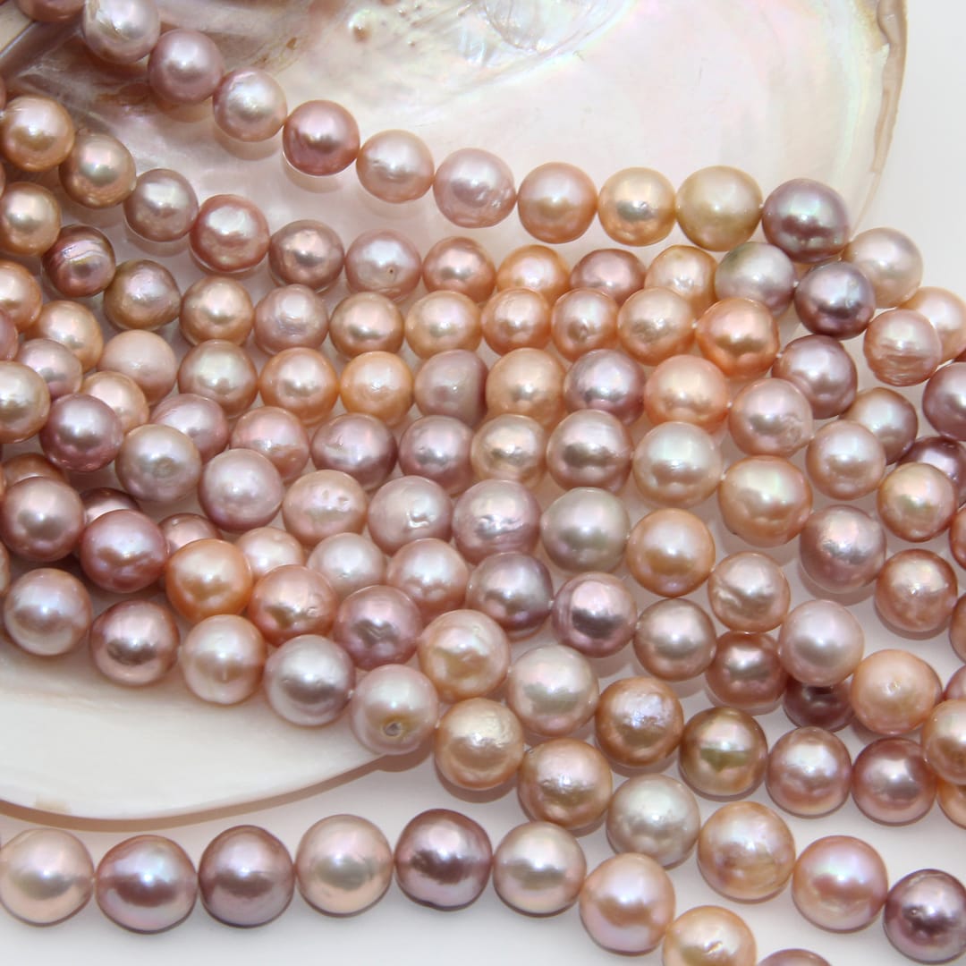 10~12mm AAA Edison Round Pearl Beads,wish Pearl,natural Freshwater ...