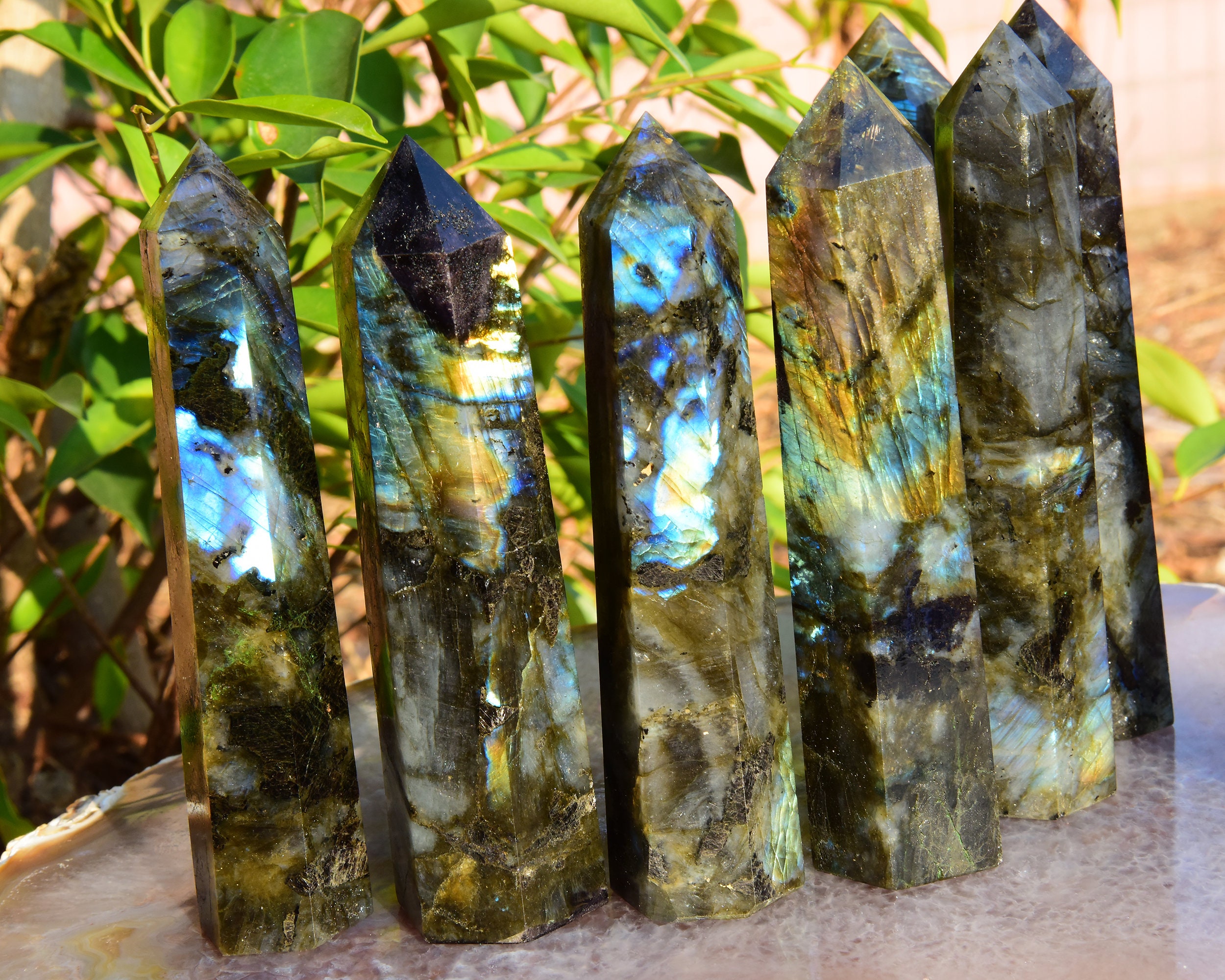 AAAA 6 Inches Rainbow/blue Large Labradorite Towerbig Crystal - Etsy