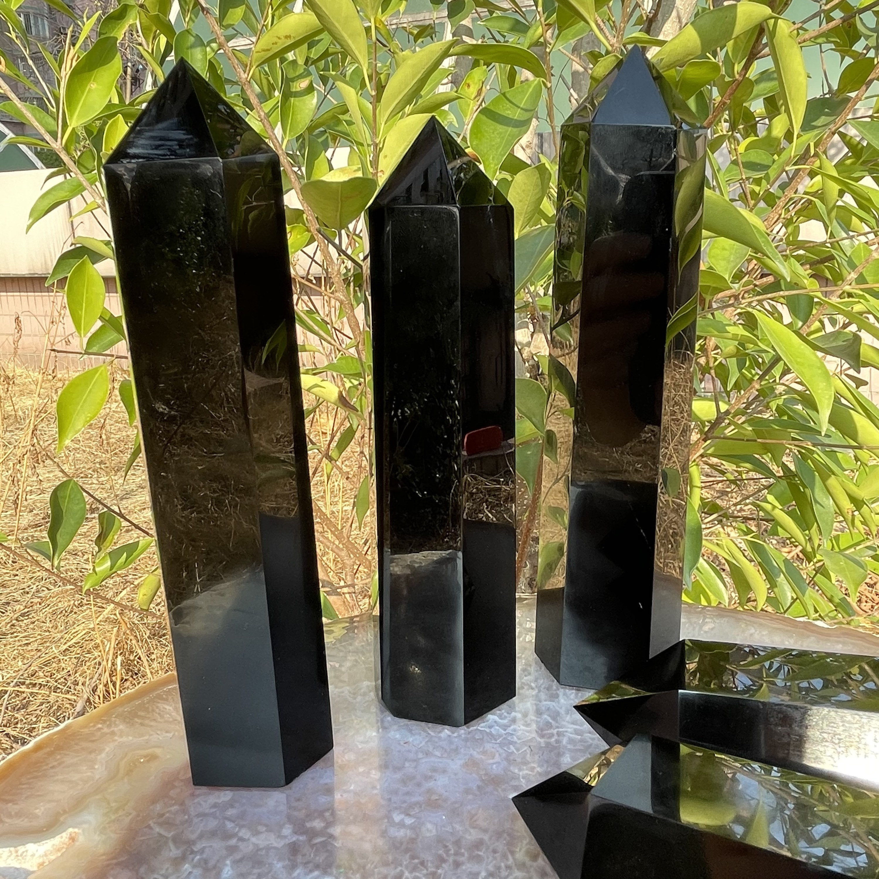 69 Large Black Obsidian TowerHealing Crystal TowerBig | Etsy