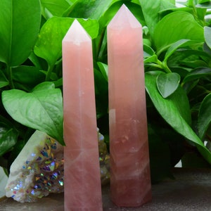 3~7' AAA Rose Quartz Tower,crystal Tower,healing Rose Quartz Tower,rose ...