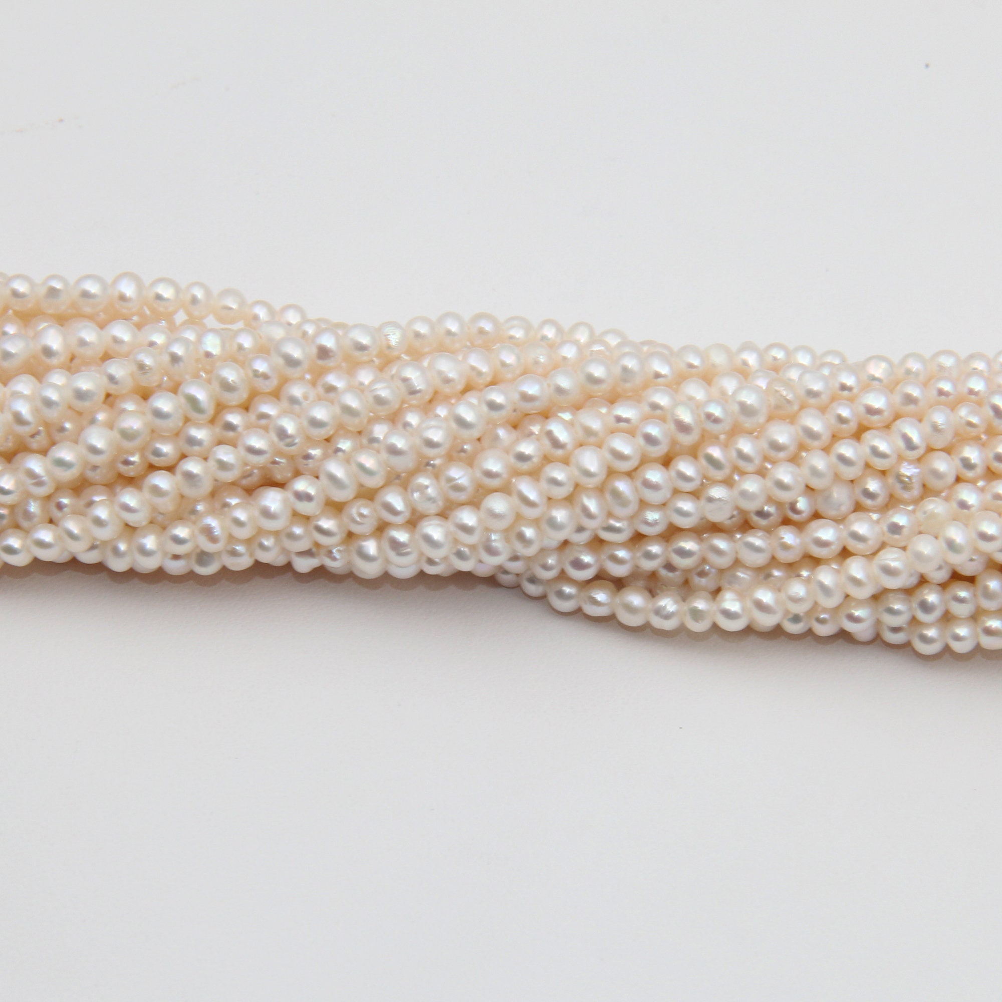 34mm AA Round Potato Pearl Beadspearl Strand | Etsy