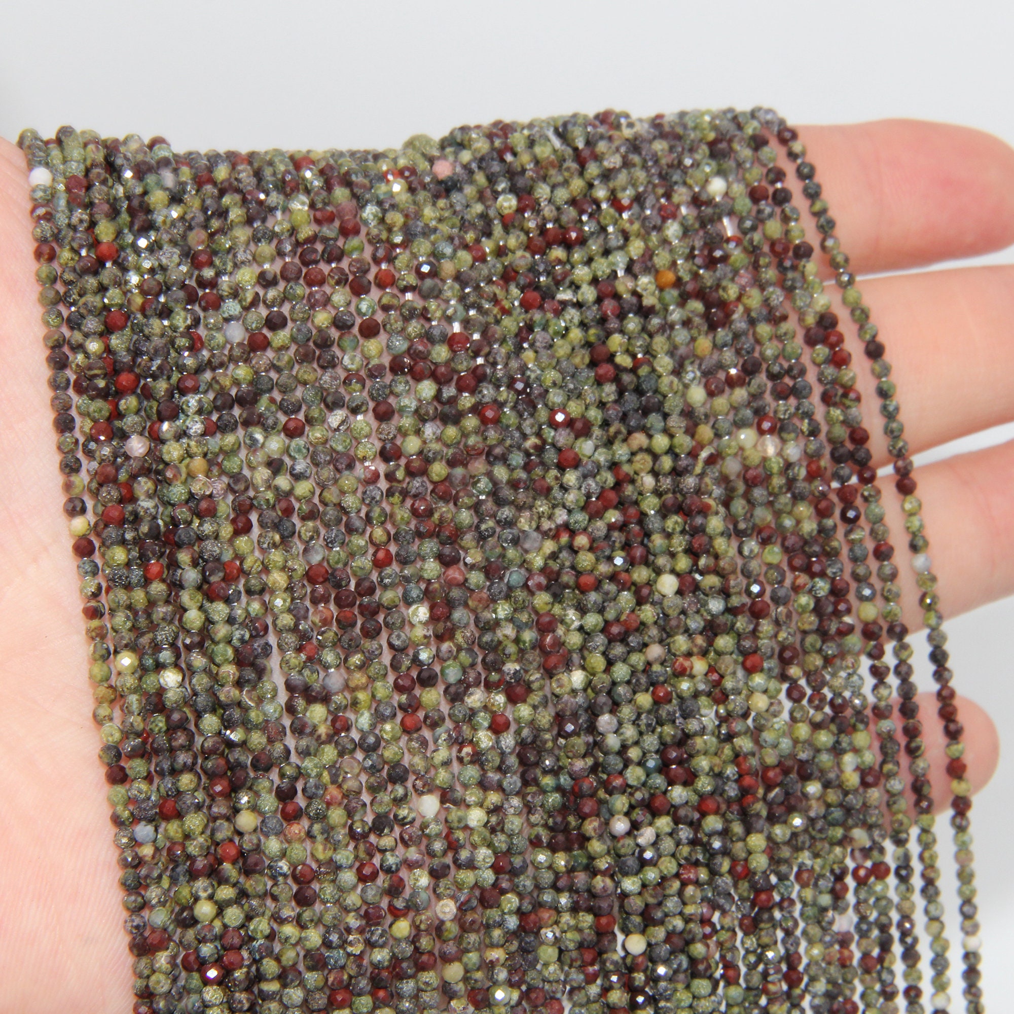 2mm Natural Semi Precious Stonesmoky - Etsy