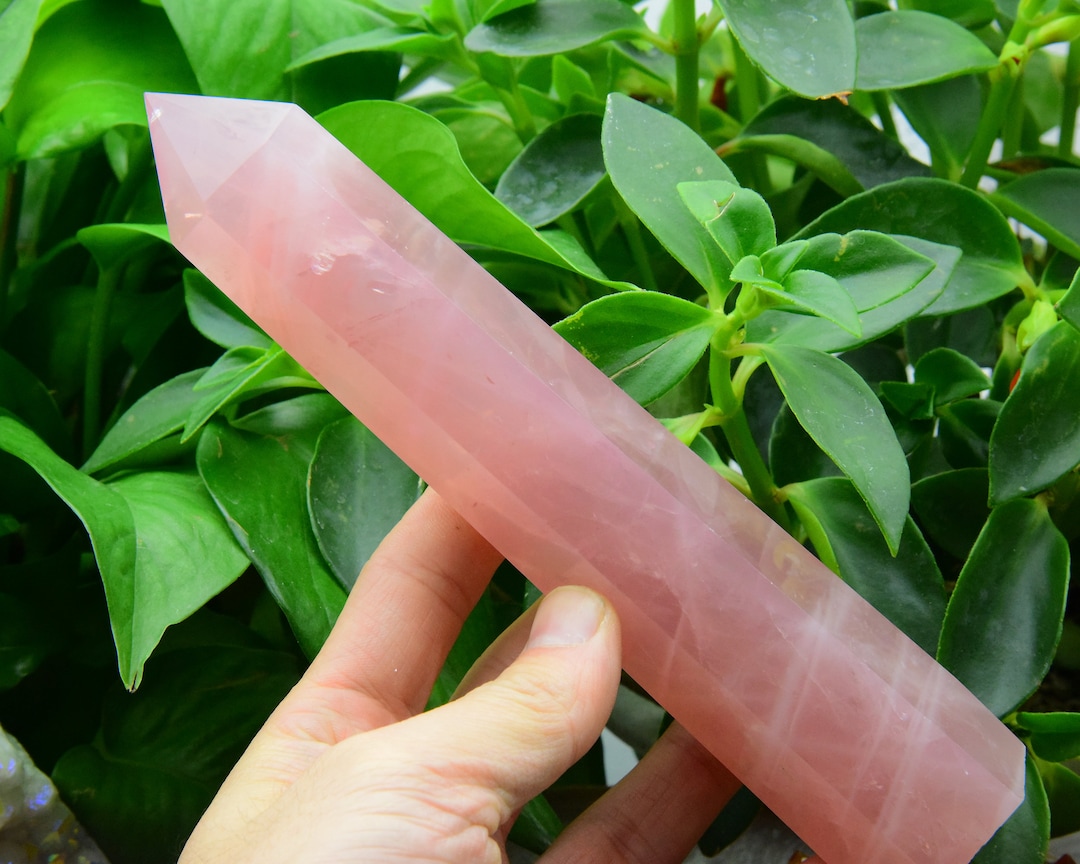 3~7' AAA Rose Quartz Tower,crystal Tower,healing Rose Quartz Tower,rose ...