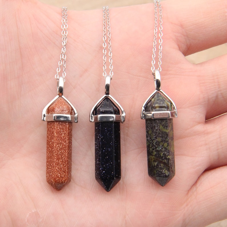 10 Kinds of Necklacegoldstone/mookaite/green | Etsy