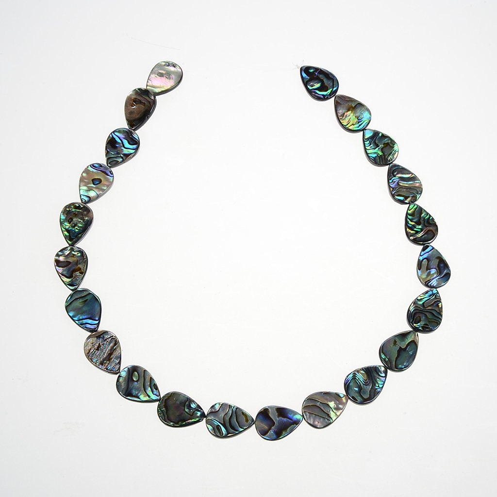 15.3 Inch Natural Abalone Shellflat Drop Shape Shellbright - Etsy