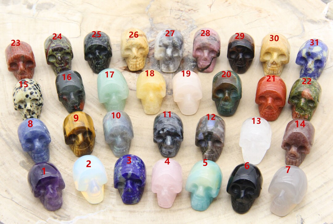 31 Kinds of 1 Inch Small Skull,decor Skulls,halloween Skulls for Gift ...