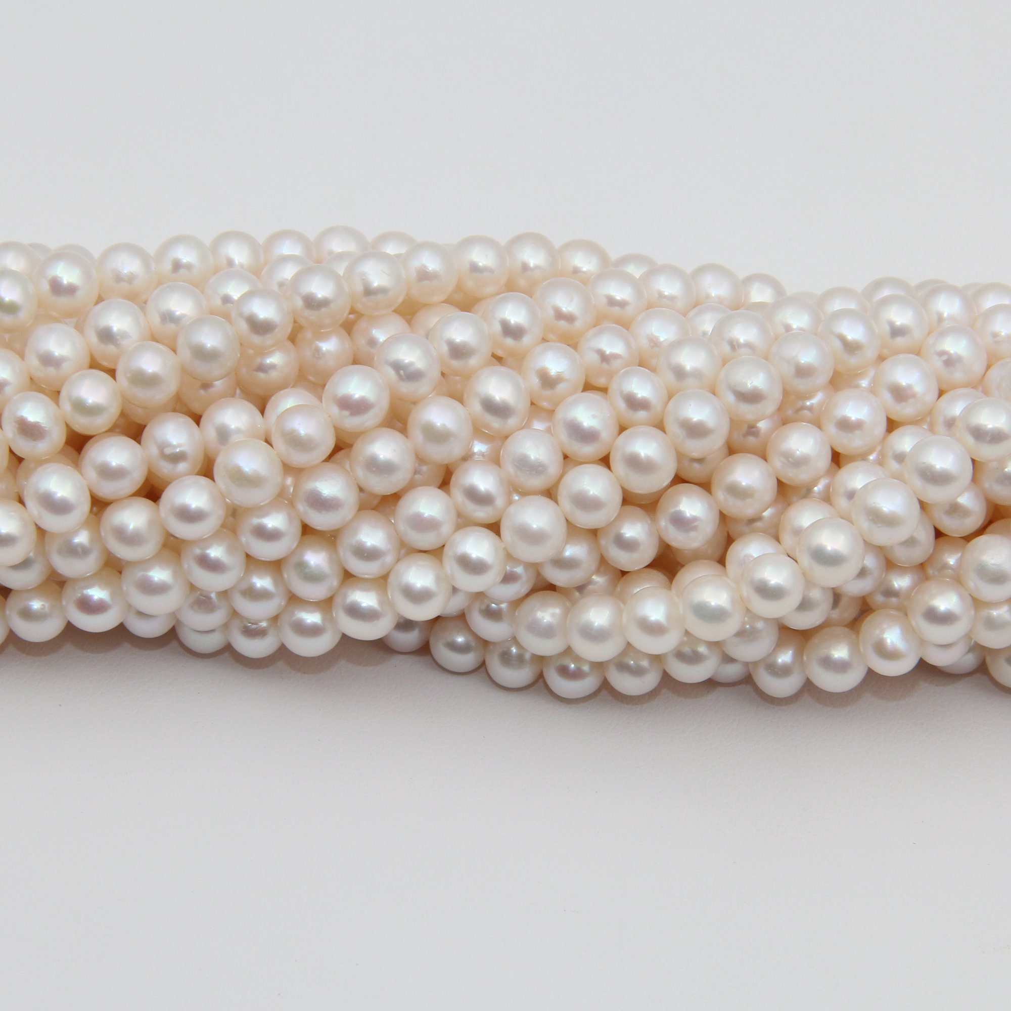 6~7mm AAA Round Pearl Beads,white Small Pearl,seed Necklace Pearl ...