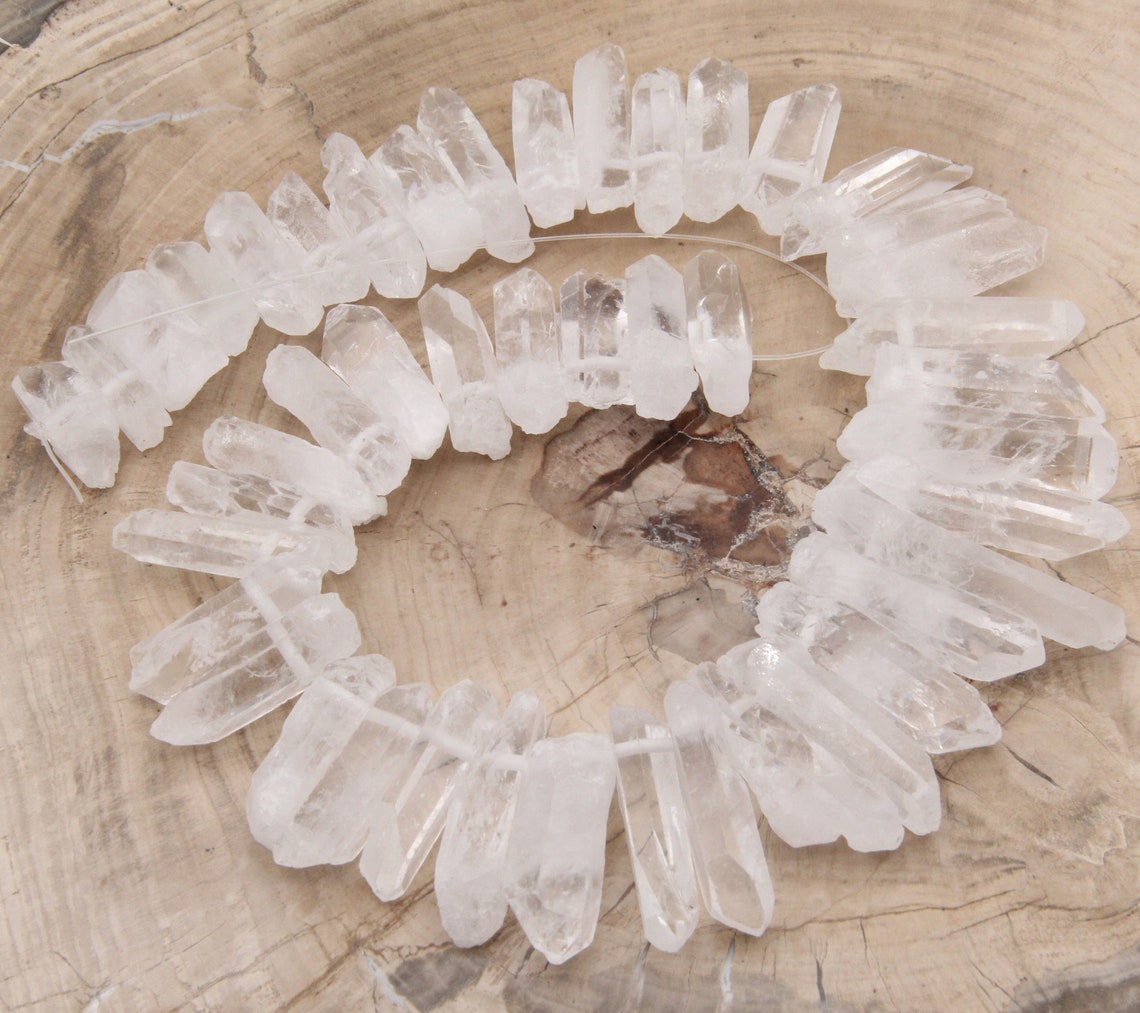 Natural Big Size Clear Crystals Quartz Beadshealing Crystal - Etsy