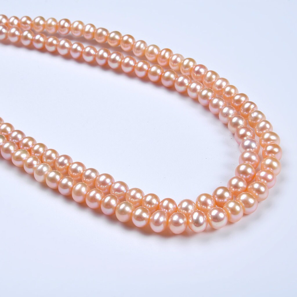 AAA 78mm Round Bright Pink Clear Freshwater Pearlraw Genuine | Etsy