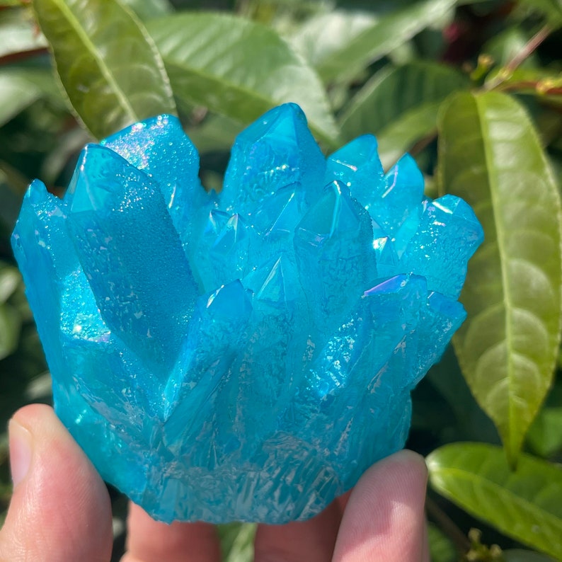 Blue Angel Aura Crystal Clusterangel Aura Quartz - Etsy