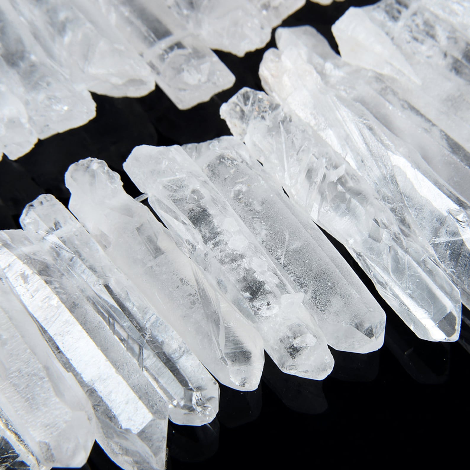 Natural Raw Crystals Tower Beads,big Size High Quality Clear Crystals ...
