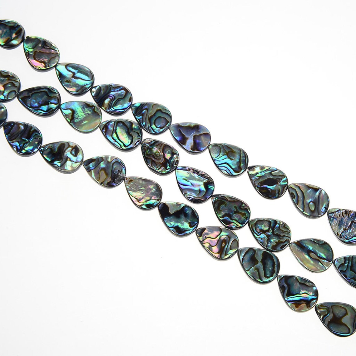 15.3 Inch Natural Abalone Shellflat Drop Shape Shellbright - Etsy