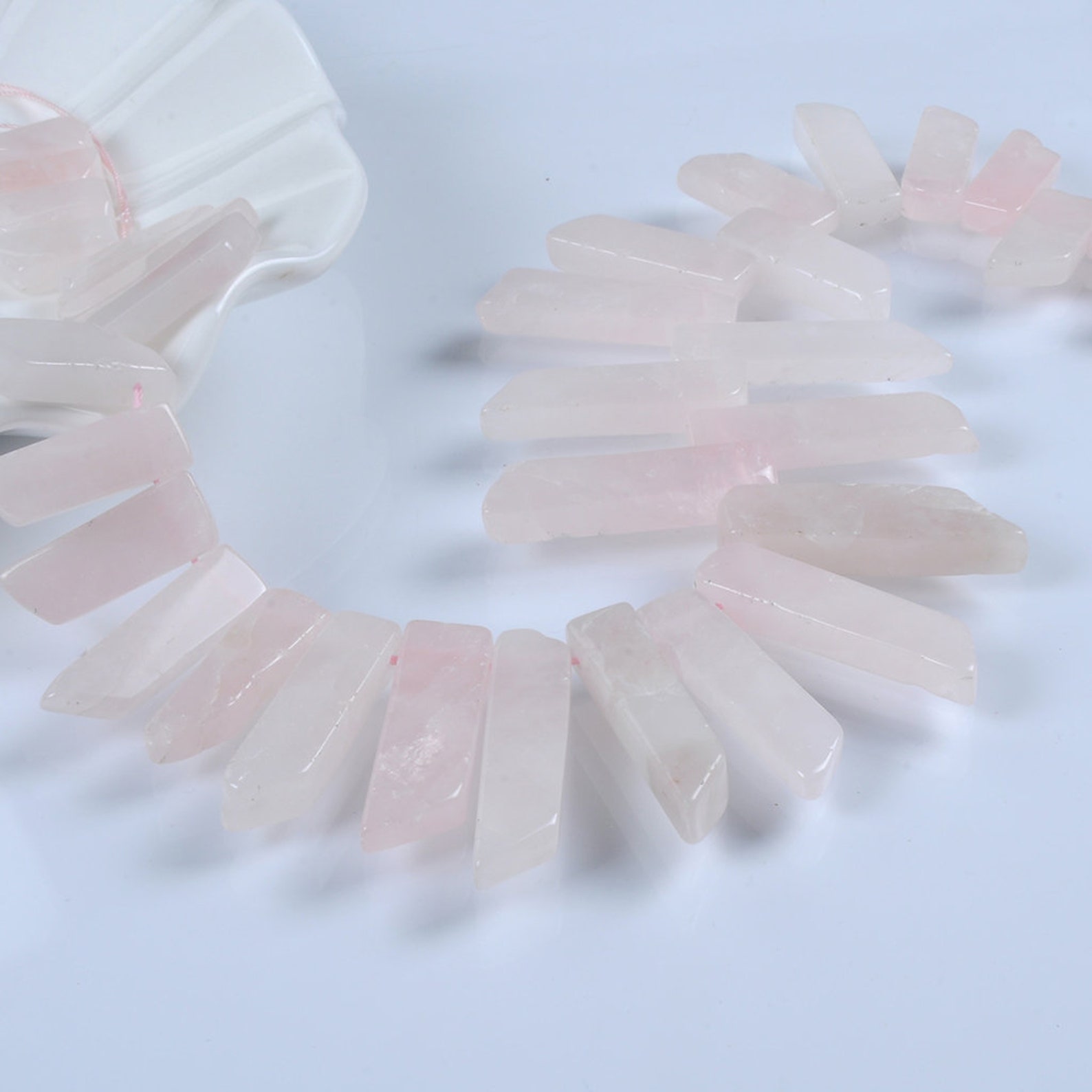 Pink Crystal Beads,tower Shape Beads,popular Natural Pink Crystal Beads ...