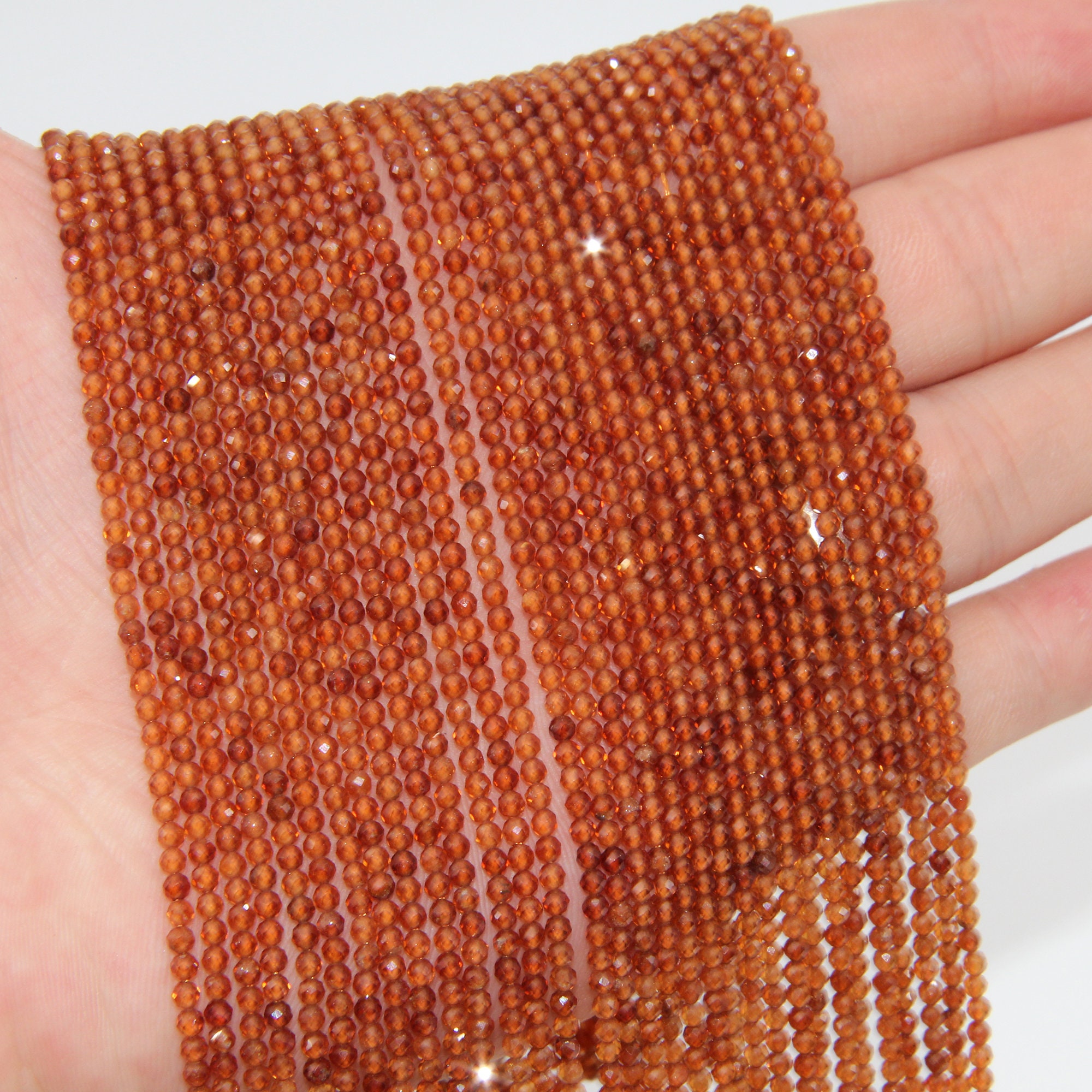 2mm Natural Semi Precious Stonesmoky - Etsy