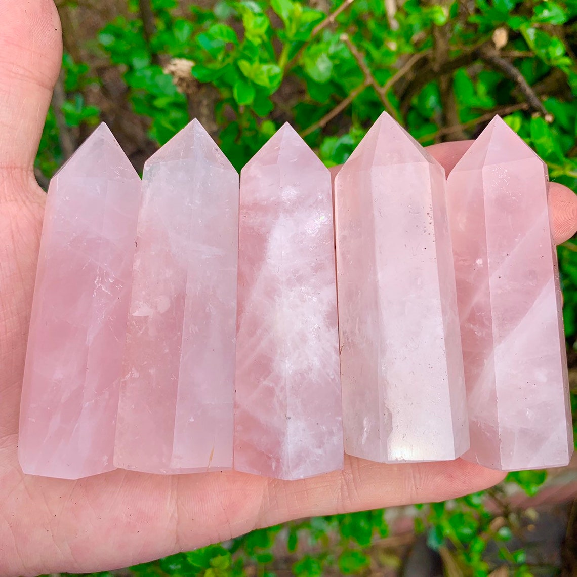 Crystal Tower.big Rose Quartz Obelisk Tower.rose Quartz - Etsy