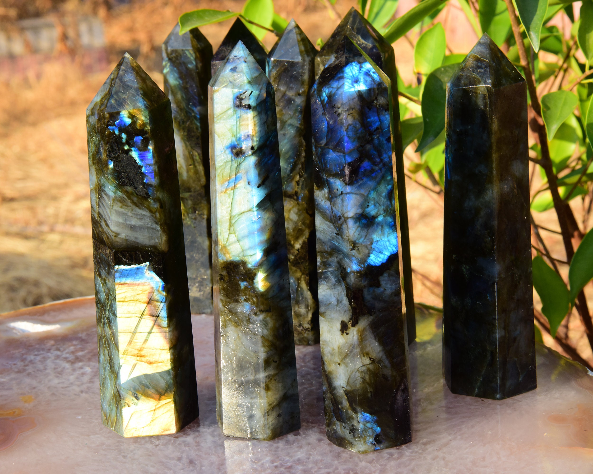 AAAA 6 Inches Rainbow/blue Large Labradorite Towerbig Crystal - Etsy