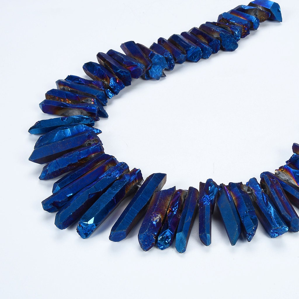 15.9 Inch Mattenatural Raw Blue Quartz Crystal Point Tower - Etsy