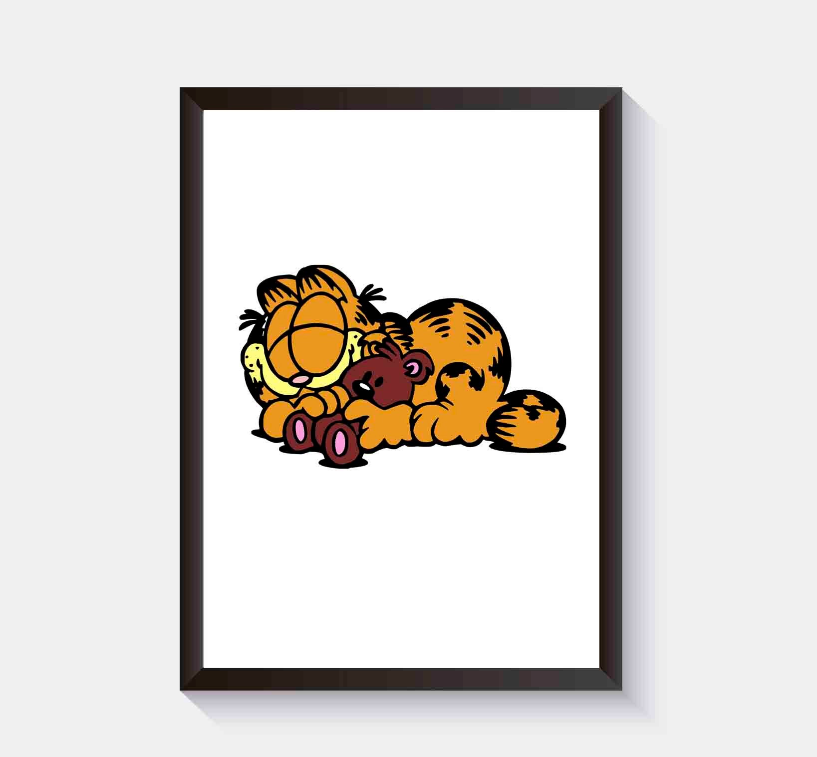 Garfield Wall Art Garfield Poster Garfield Print Garfield - Etsy