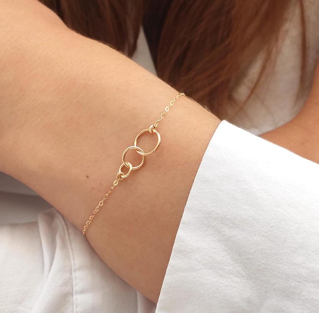 TRIO Three Generations Bracelet: Sterling Silver & 14k Gold Filled ...