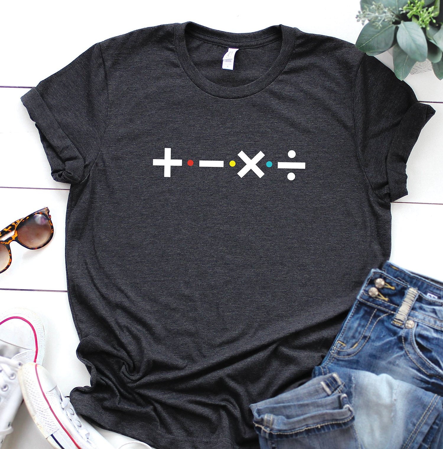 Math Teacher Shirts, Math Teacher Shirt, Add Subtract Multiply Divide ...